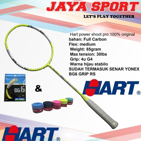 Jual RAKET BADMINTON HART POWERSHOOT NEW ORIGINAL JAPAN | Shopee Indonesia