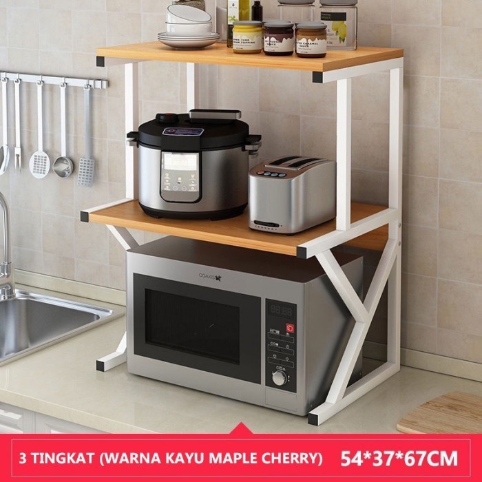Jual Rak Oven Microve Rak Dapur Rak Meja Dapur Penyimpan Serbaguna ...