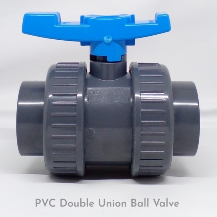 Jual Produk Terbaru Double Union Ball Valve Pvc 1/2 Inch Watermur Stop ...