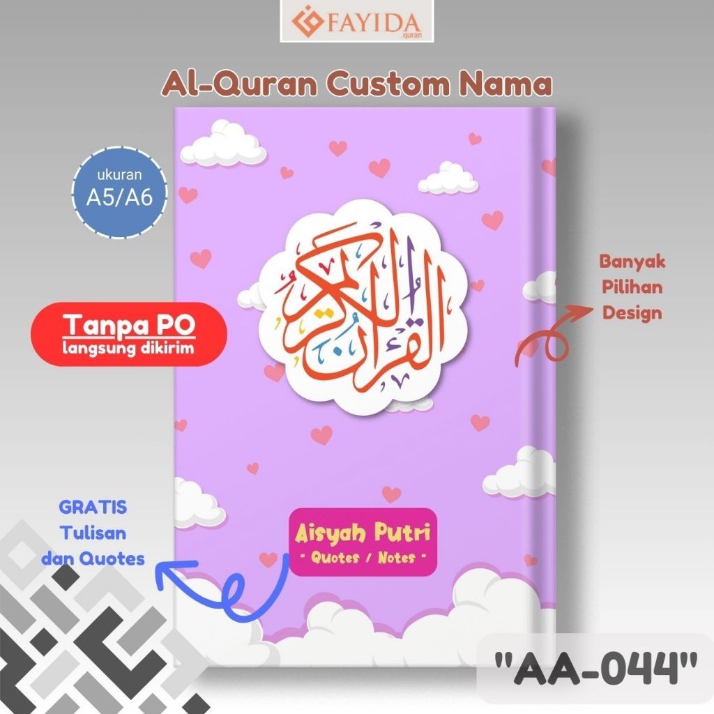Jual Fayida - Alquran Anak Nama Plus Mushaf Al Design Ukuran Latin ...