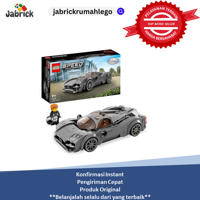 Jual Lego 76915 Speed Champions Pagani Utopia Race Car Toy El Building ...
