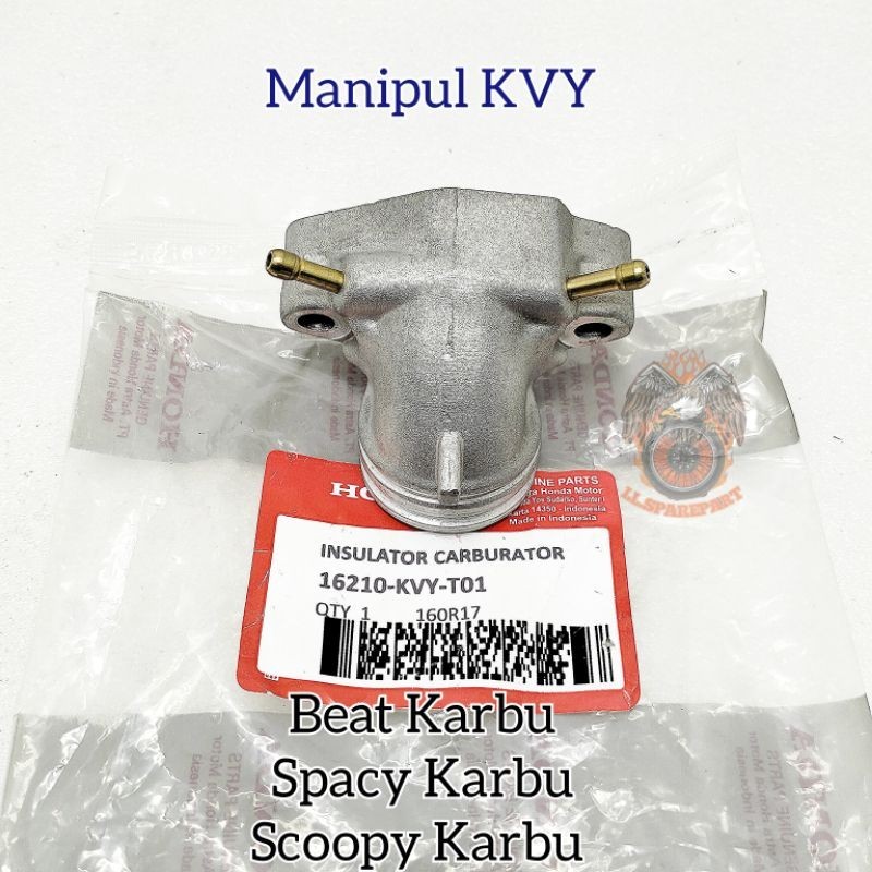 Jual Intake Manipul Honda KVY Intek Manipol Karet Asli Original Beat Scoopy Spacy Karbu Intex ...