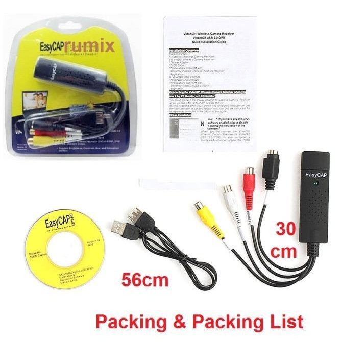 Jual EasyCap Easy Cap Video Capture USB DVD AV Capture Video Card ...