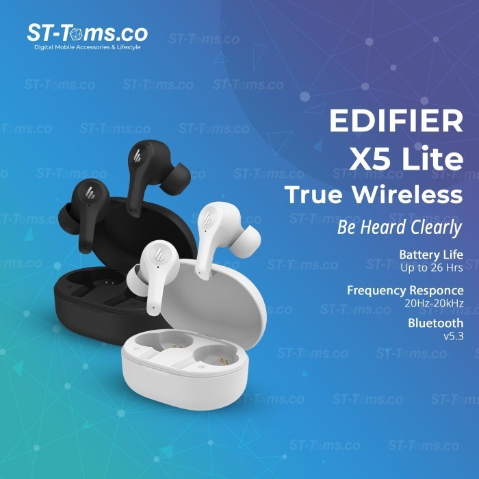 Jual Edifier X5 Lite True Wireless Tws With Ai Enc Microphone Low ...
