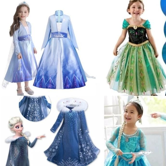 Jual Dress Elsa Frozen /Kostum Elsa frozen /Dress Ulang Tahun Anak ...