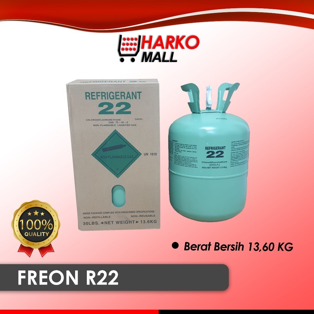 Jual Freon Isi AC Kulkas Frezer Showcase R22 13,6 Kg Refrigerant | Shopee Indonesia