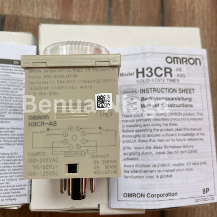 Jual Omron Timer H3Cr-A8 Original 220V Ac Solid State Timer Relay ... Jual Omron Timer H3Cr-A8 Original 220V Ac Solid State Timer Relay ...