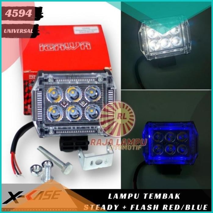 Jual Lampu LED CWL 6 Mata RGB Standby Angel Tembak Sorot Motor Senja Angle | Shopee Indonesia