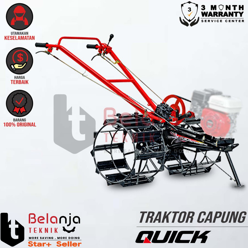 Jual Quick Traktor Bajak Sawah Capung Metal Tanpa Mesin Penggerak | Shopee Indonesia