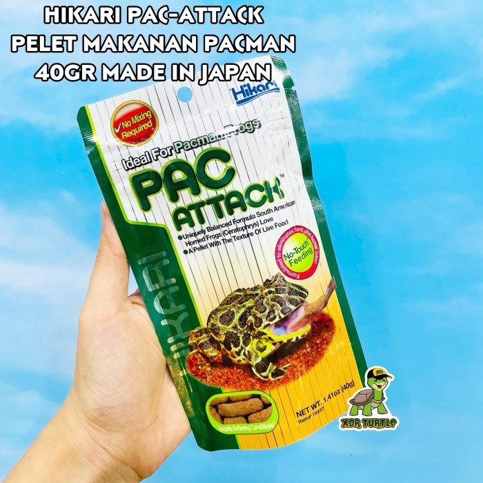 Jual Hikari Pac-Attack Makanan Pelet Kodok Pacman Amphibi Exotic Pet ...