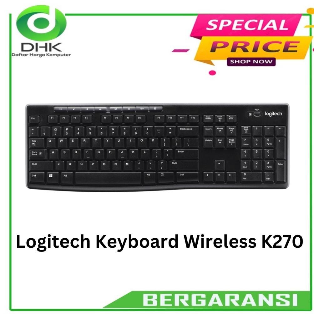 Jual Logitech Keyboard Wireless K270 - Wireless Keyboard K 270 | Shopee ...