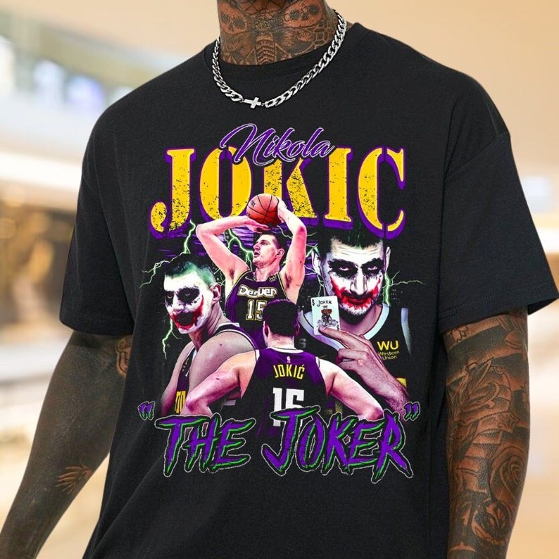 Jual Kemeja Joker Nikola Jokic Vintage 90S Retro Nikola Jokic Bajakan ...