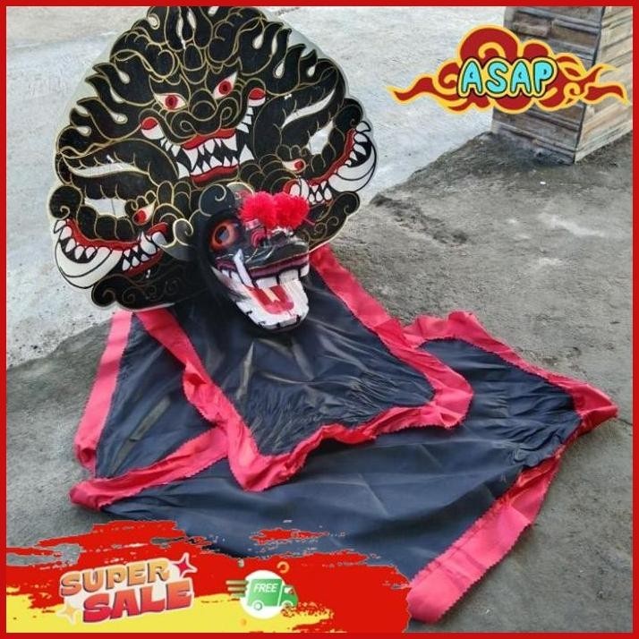 Jual BARONGAN CAPLOKAN DEVIL KAYU NO.2 HITAM CASPER KAIN PANJANG ...