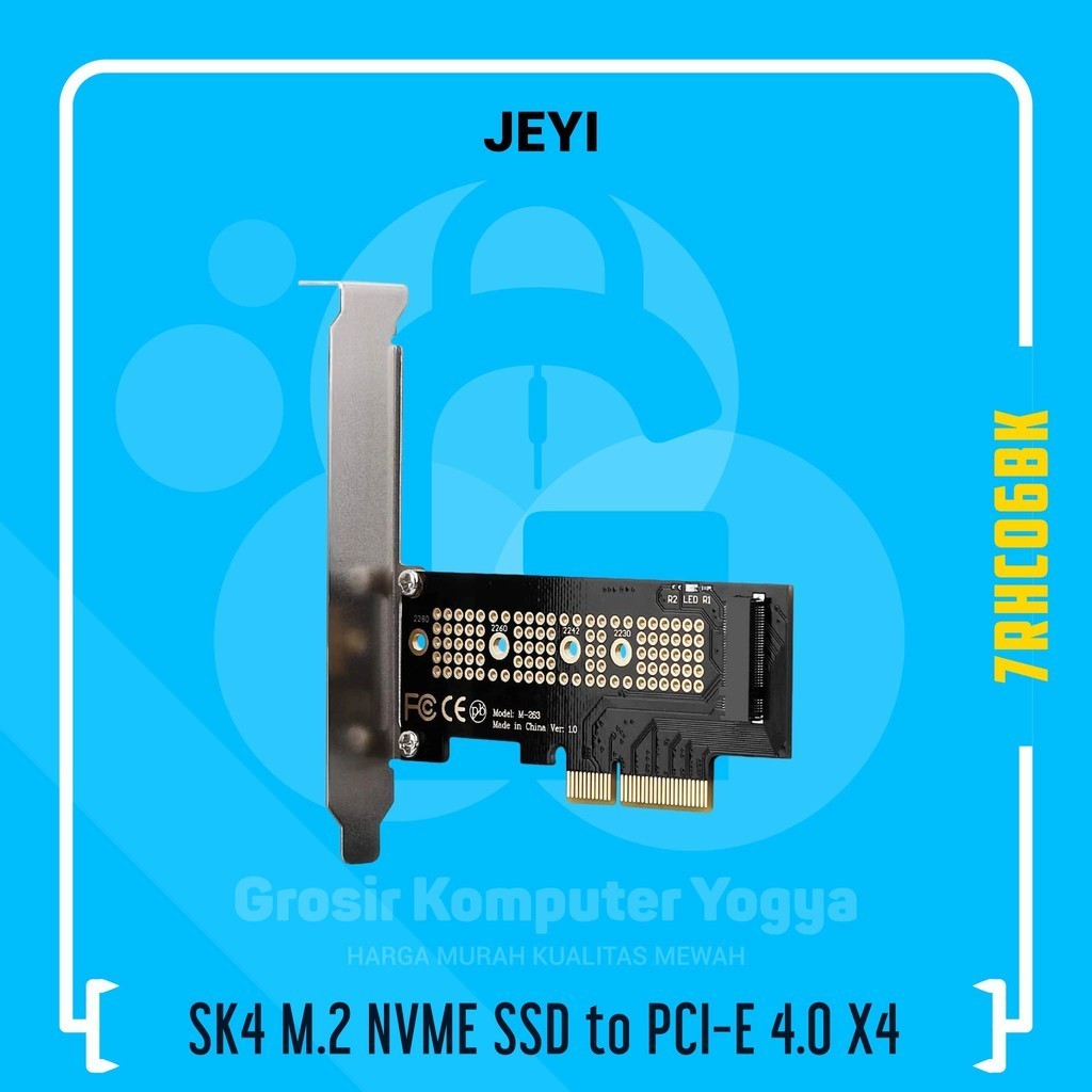Jual JEYI SK4 M.2 NVME SSD to PCI-E 4.0 X4 Expansion Adapter Card | Shopee Indonesia