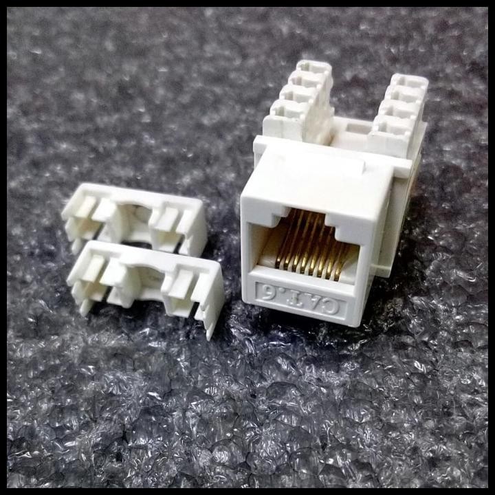 Jual GRATIS ONGKIR MODULAR LAN RJ45 CAT 6E MERK CATMAX/KEYSTONE JACK UTP KAT6 ! | Shopee Indonesia