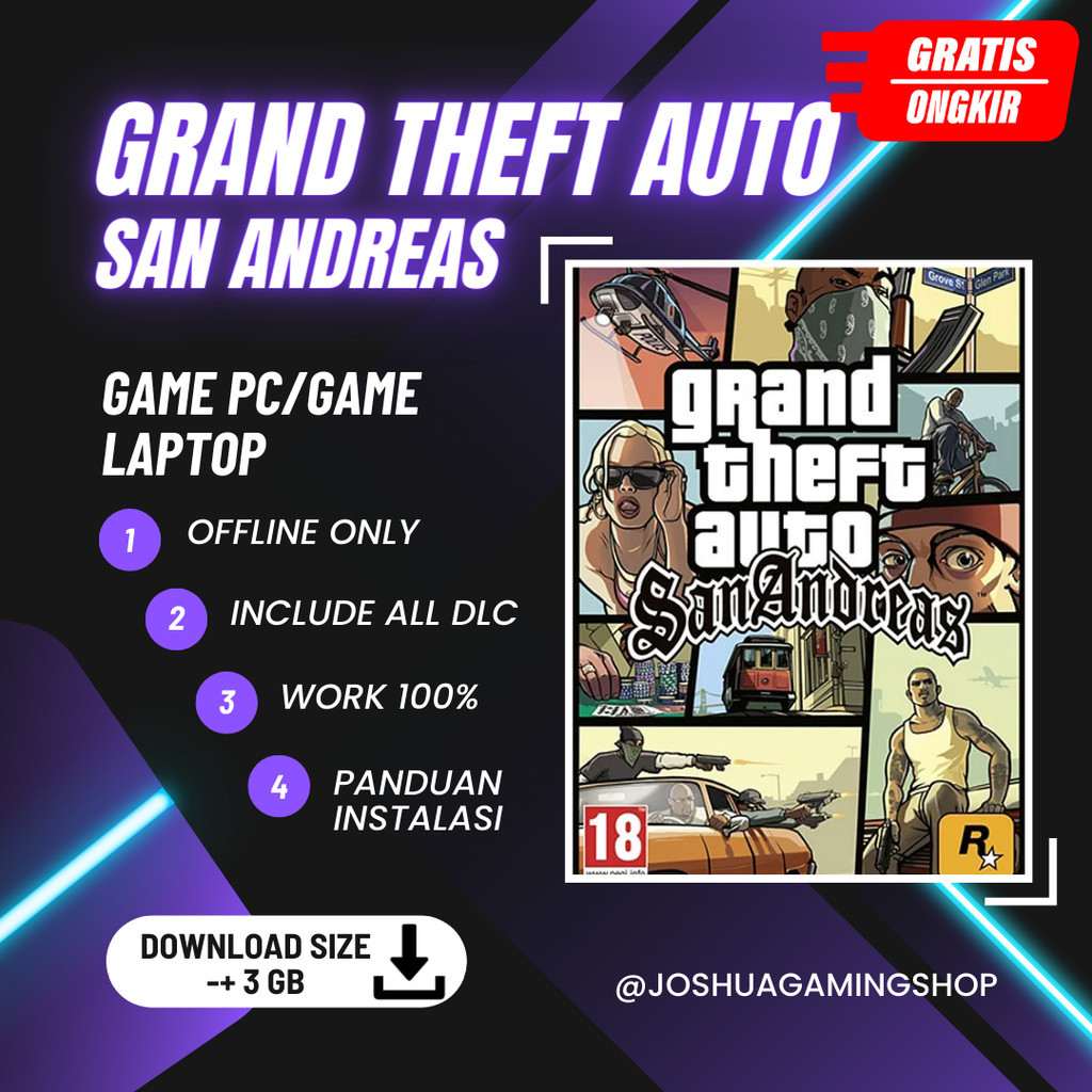 Jual Grand Theft Auto: San Andreas - PC Game | Shopee Indonesia