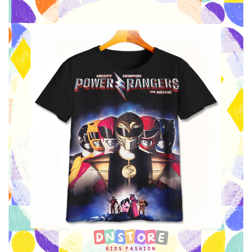 Jual Kaos Anak Power Ranger v4 Baju Film Animasi Kartun Anak Power ...