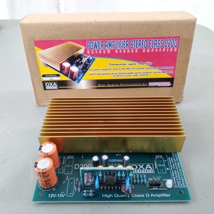 Jual Kit Power Amplifier Stereo Clas D 200W Oxa Audio | Shopee Indonesia