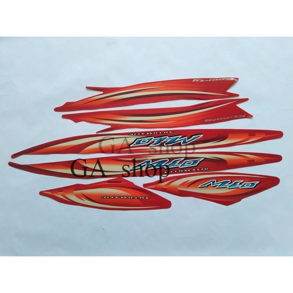 Jual stiker striping yamaha mio 2007 merah | Shopee Indonesia