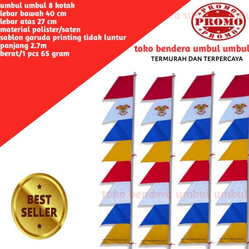 Jual BENDERA UMBUL UMBUL MERAH PUTIH 10 PCS | Shopee Indonesia