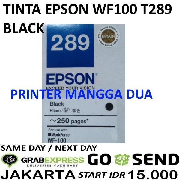 Jual TINTA EPSON WF100 BLACK T289 FOR WF-100 | Shopee Indonesia