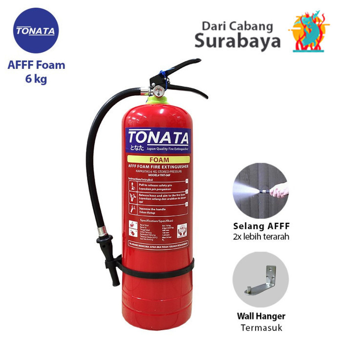 Jual APAR 6KG TONATA / FOAM 6 KG / Set Komplit | Shopee Indonesia