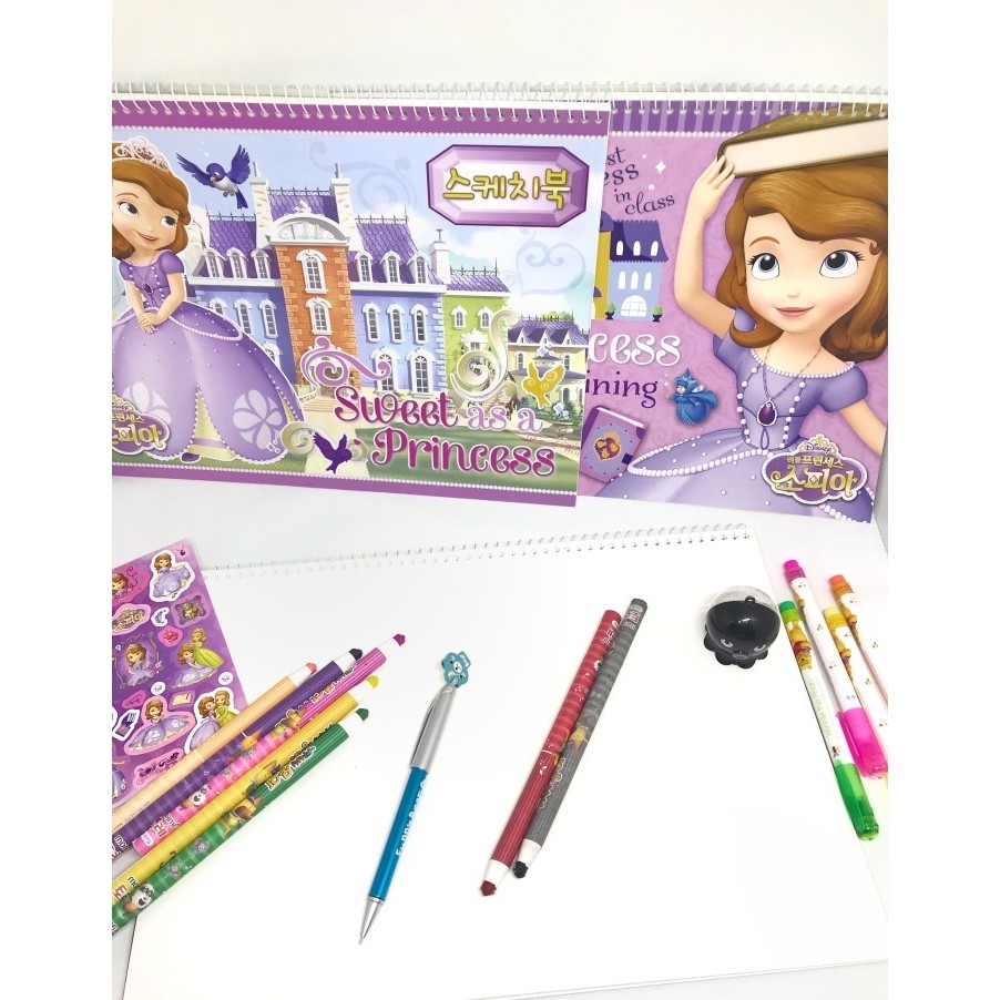 Jual Buku Gambar Tebal Sketchbook Sofia Disney + Stiker | Shopee Indonesia