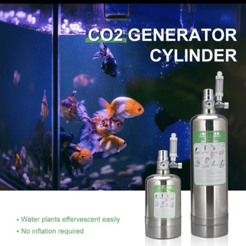 Jual WYIN / ZRDR Tabung Co2 Cylinder 2L Stainless Generator DIY Cisod ...