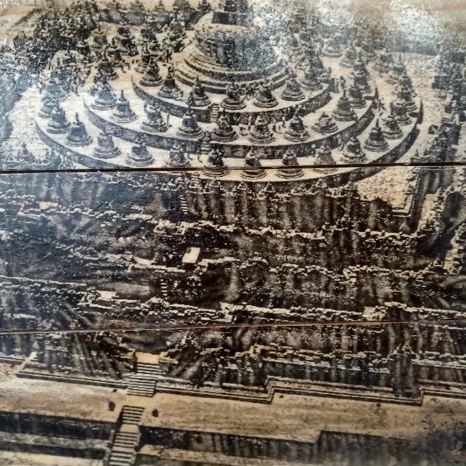 Jual Poster Lukisan kayu Candi Borobudur Yogyakarta Jawa Tengah ...