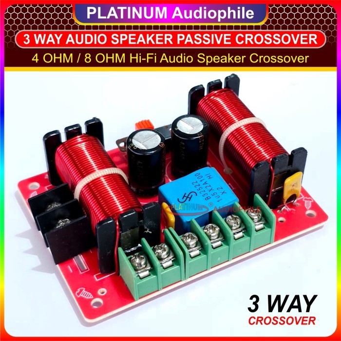 Jual Crossover Pasif 3 Way Passive Speaker Crossover Bass Mid Treble ...