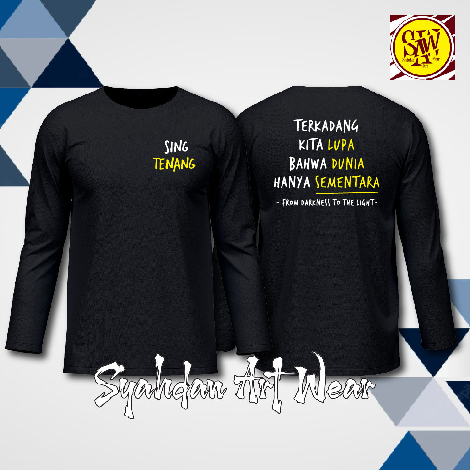 Jual KAOS SING TENANG IKI MUNG PERKORO DUNYO KUNING syahdan 59 | Shopee ...