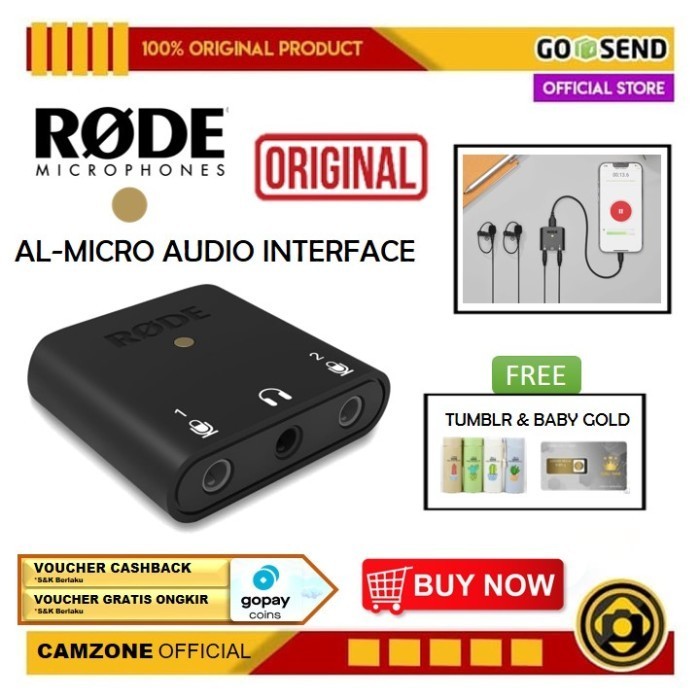 Jual Ready Rode AI-Micro Compact Dual Channel Audio Interface AI Micro | Shopee Indonesia