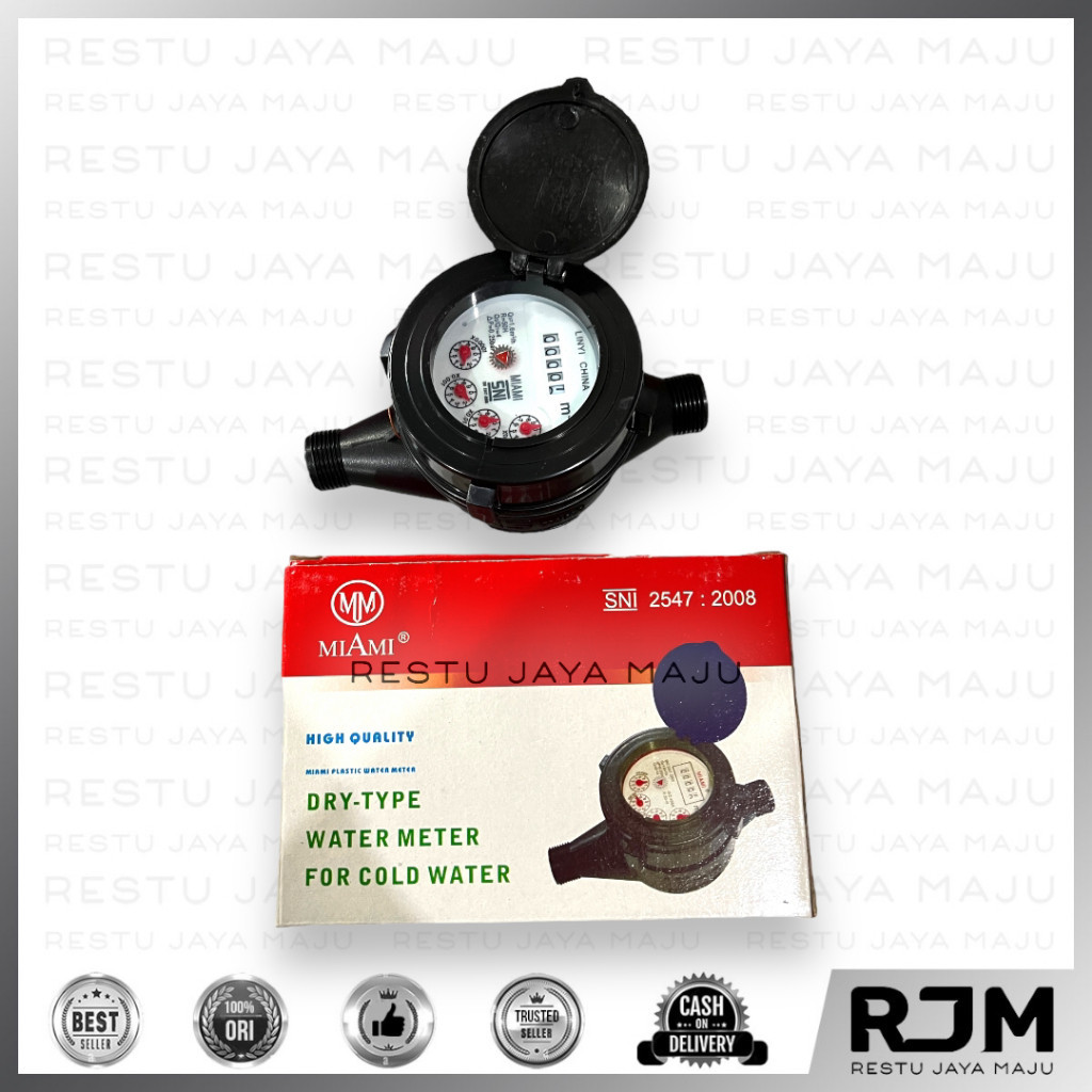 Jual MIAMI Meteran Air PVC Plastik SNI PDAM PAM Water Meter | Shopee ...