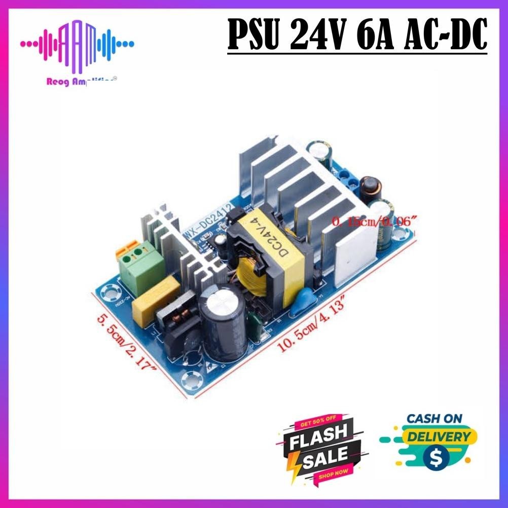 Jual MODULE MODUL SWITCHING POWER SUPPLY SMPS PSU 24V 6A AC-DC AC - DC ADAPTOR ADAPTER PCB BOARD ...