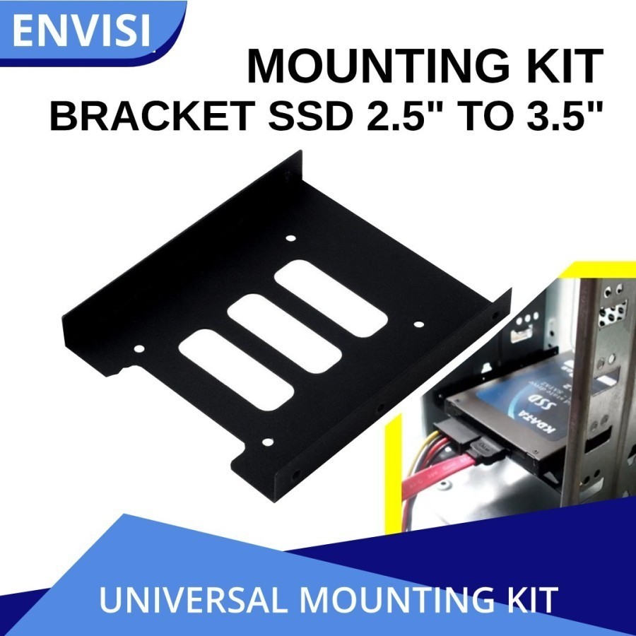 Jual Bracket HDD SSD 2.5" inch ke 3.5" inch Mounting Kit | Shopee Indonesia