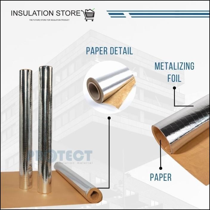 Jual Insulasi Atap / Peredam Panas Bangunan / Paper Foil | Shopee Indonesia