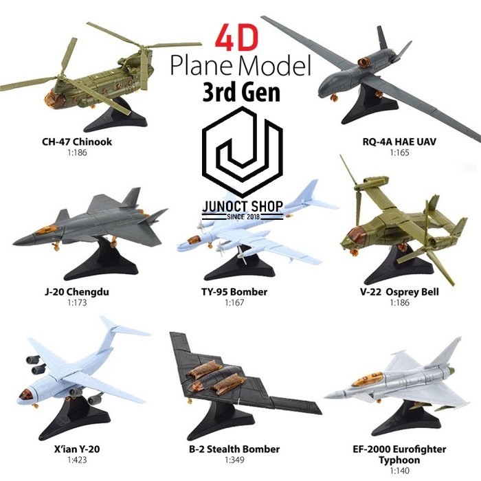 Jual MOKIT 4D PLANE MODEL 3RD GEN - MODEL PESAWAT 1:140-1:423 DIORAMA ...