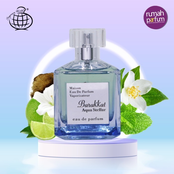 Jual Ready Parfum Fragrance World Barakkat Aqua Stellar Unisex 100 ML ...