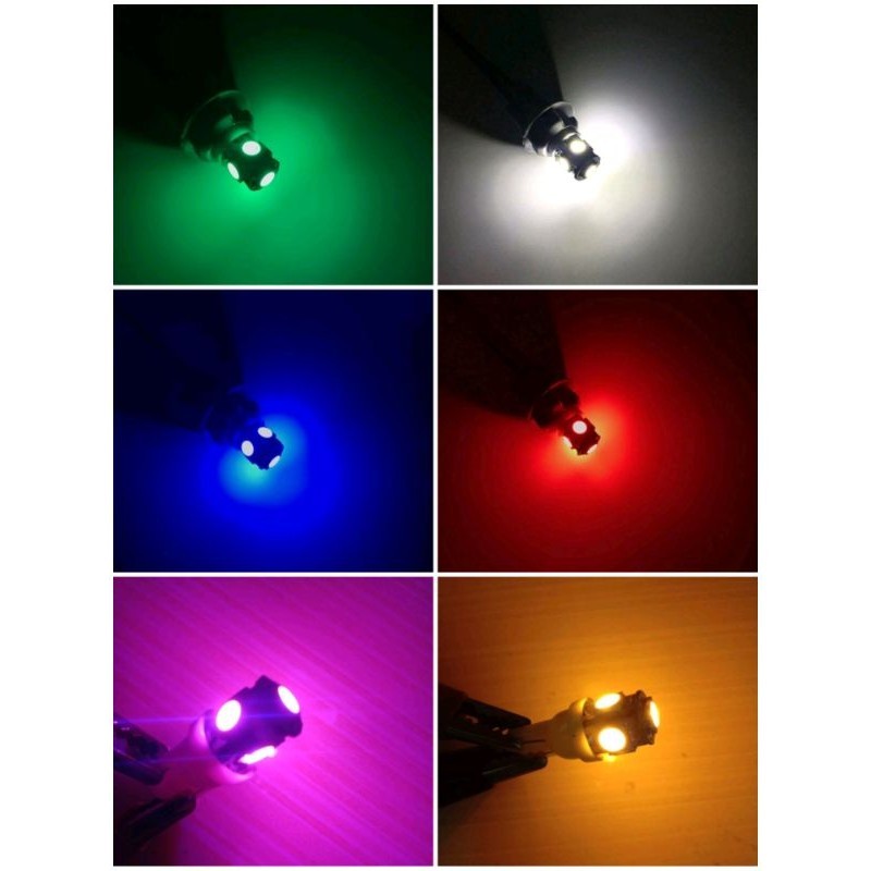 Jual 2 pcs lampu speedometer led T10 mio xeon jupiter vega supra lampu ...