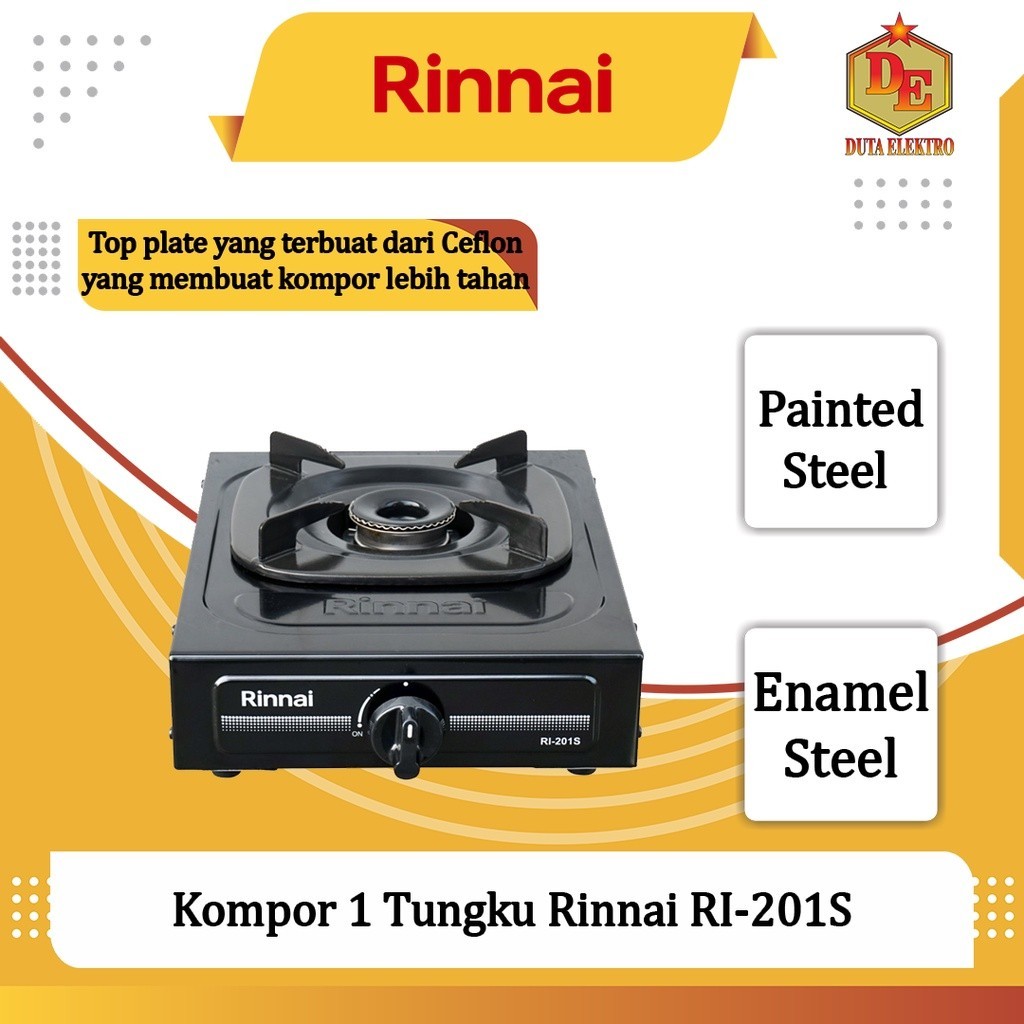 Jual Kompor Gas 1 Tungku Rinnai RI-201S | Shopee Indonesia