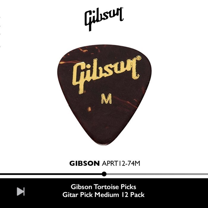 Jual Gibson Tortoise Picks Gitar Pick Medium 12 Pack | Shopee Indonesia