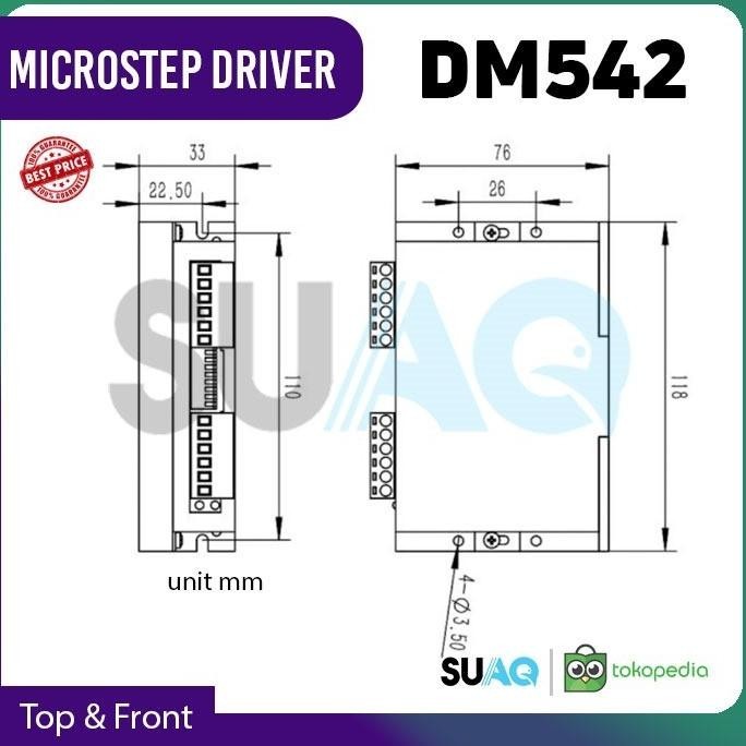 Jual Microstep Driver Dm542 Stepper Motor Nema23 Brand Hanpose | Shopee ...