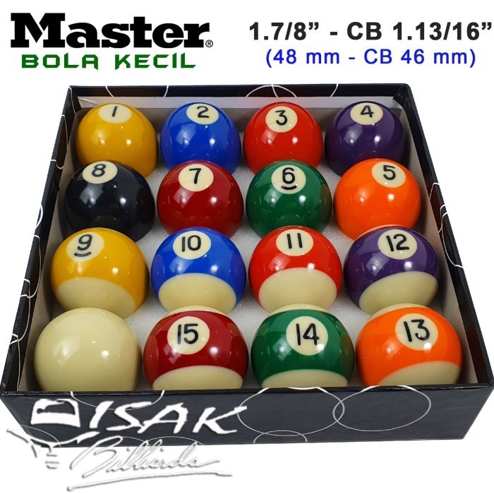 Jual Master Ball Set - Bola Kecil 1.7/8" Biliar Billiard Pool Meja ...