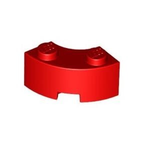 Jual LEGO PART Red Brick, Round Corner 2 x 2 Macaroni with Stud Notch ...