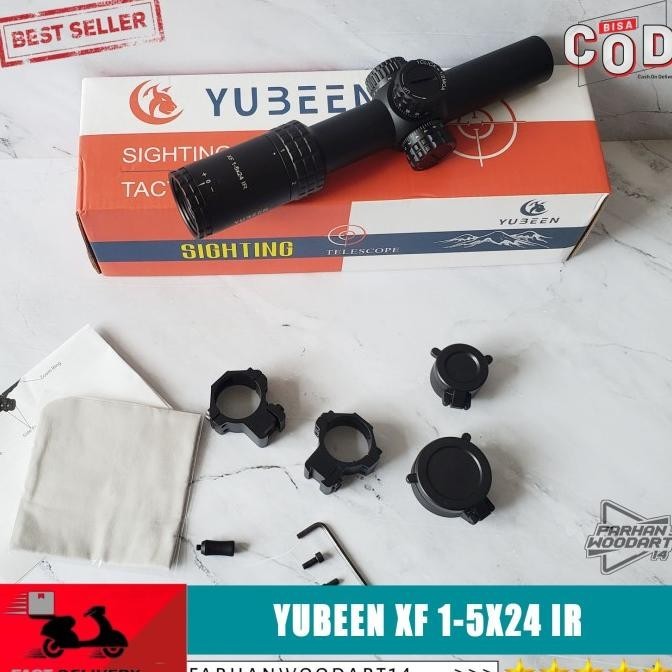 Jual Teleskop Yubeen Xf 1-5X24 Ir Titik Tengah Scope Buntung Yubeen ...