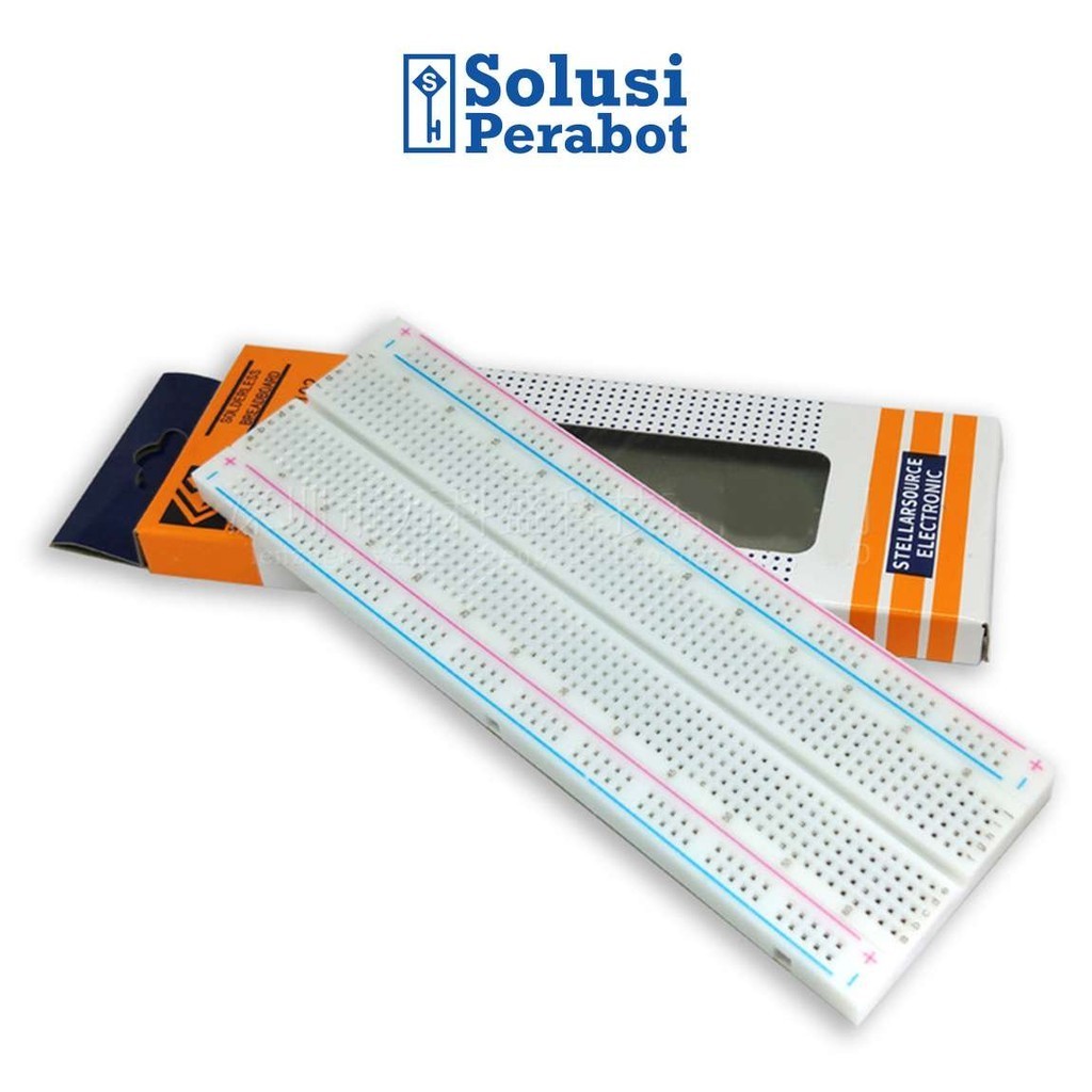 Jual Breadboard MB-102 SP / Solderless 830 Lubang Point PCB Bread Project Board | Shopee Indonesia