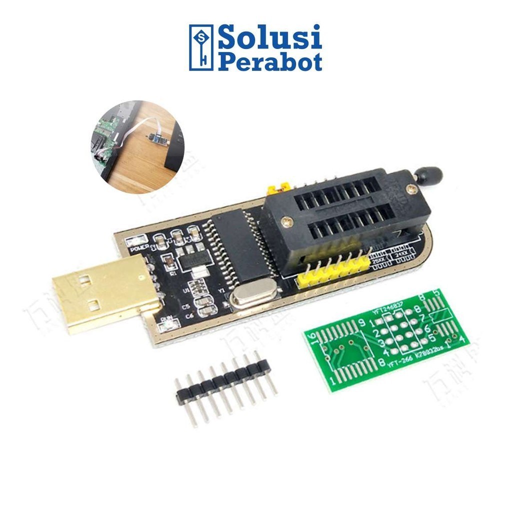 Jual EEPROM Flash Bios CH341A SP / USB Programmer / Series 24 25 CH341 ...