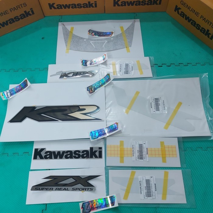 Jual STIKER STICKER SETIKER NINJA RR OLD ZX SILVER ORIGINAL FULL SET ...