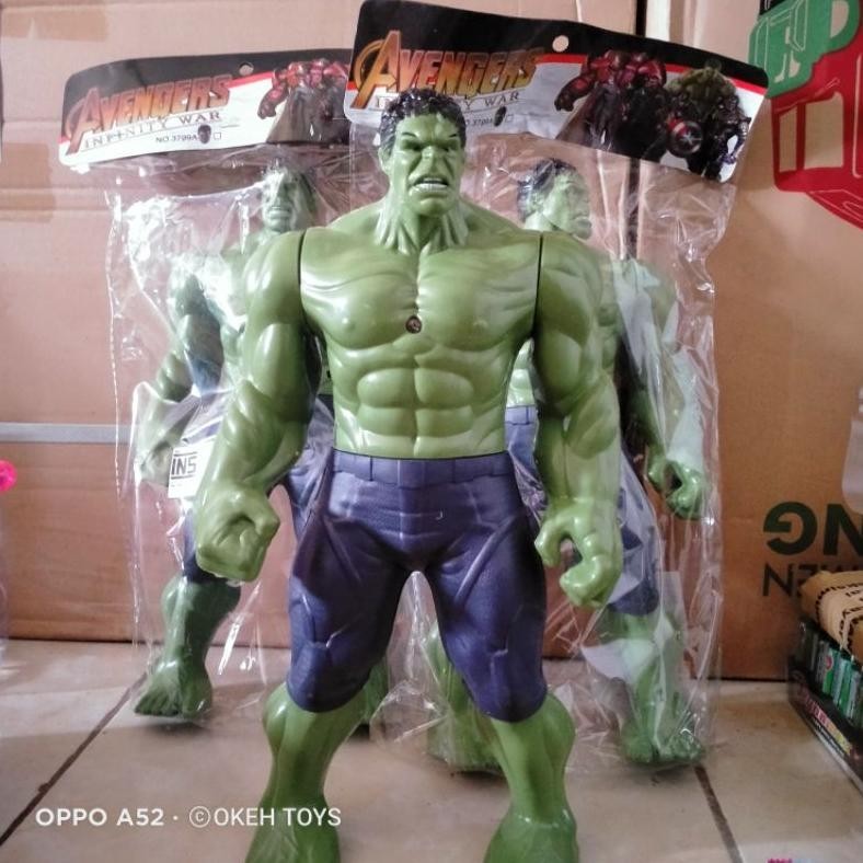 Jual hg-24 free batre mainan robot hulk action figure hulk nyala lampu ...