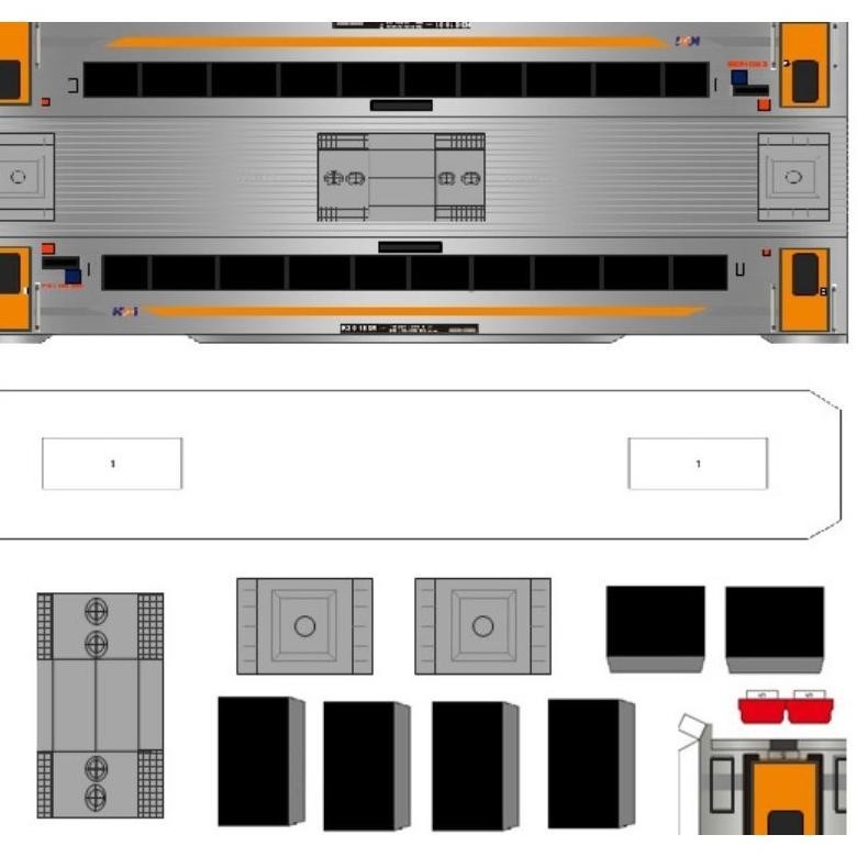 Jual Diy Pola Papercraft Gerbong Kereta Api | Shopee Indonesia